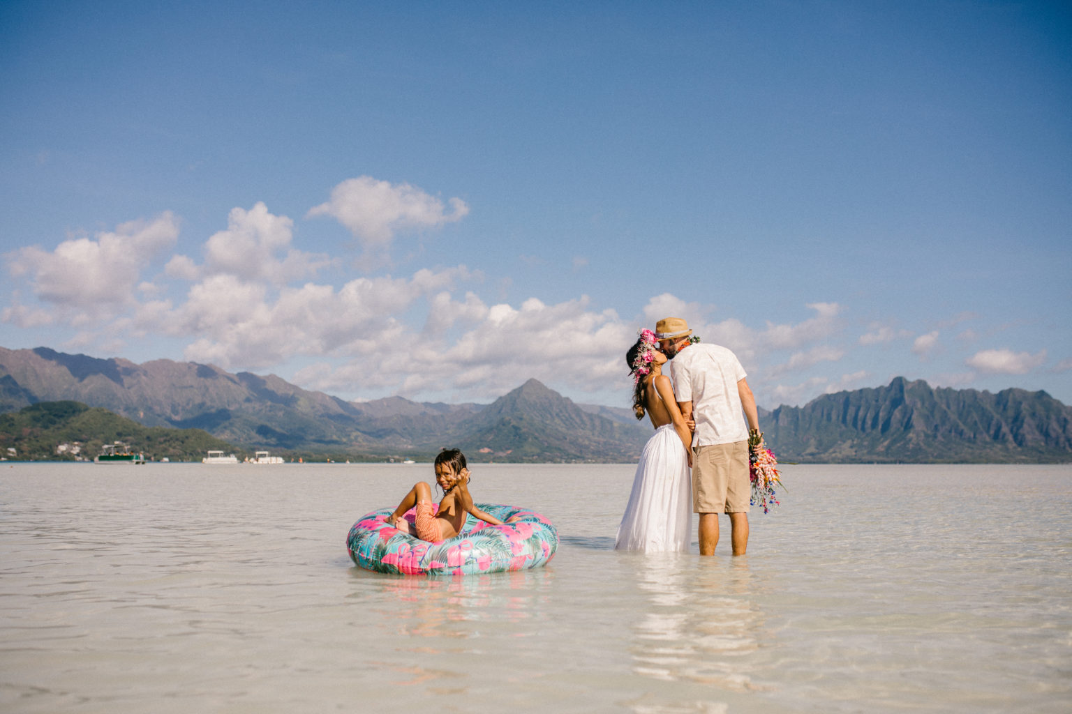 Hawaii Kaneohe Sandbar Elopement - Mersadi Olson Wedding Photography