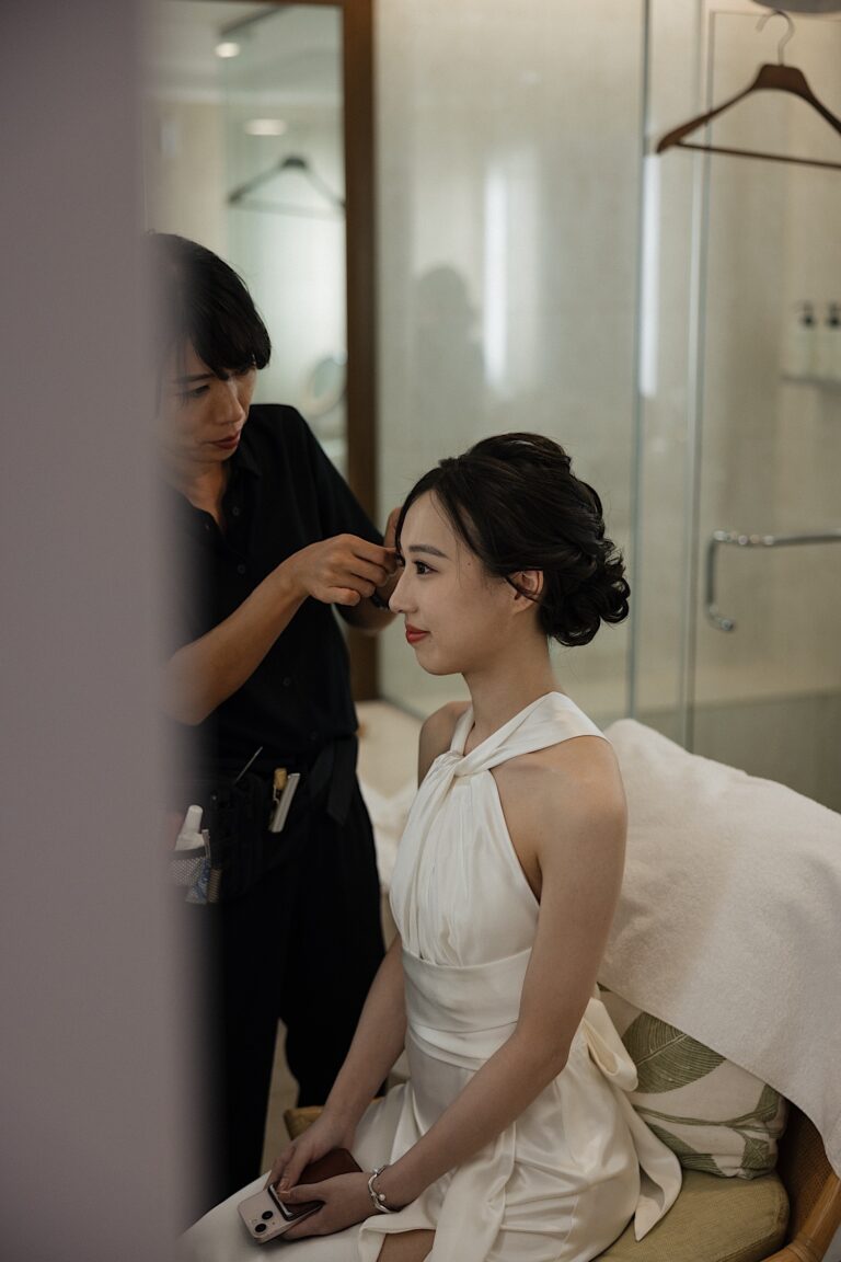 Sunset Elopement at the Four Seasons Oahu | Jiaye + Shuxiao - Mersadi Olson Wedding Photography