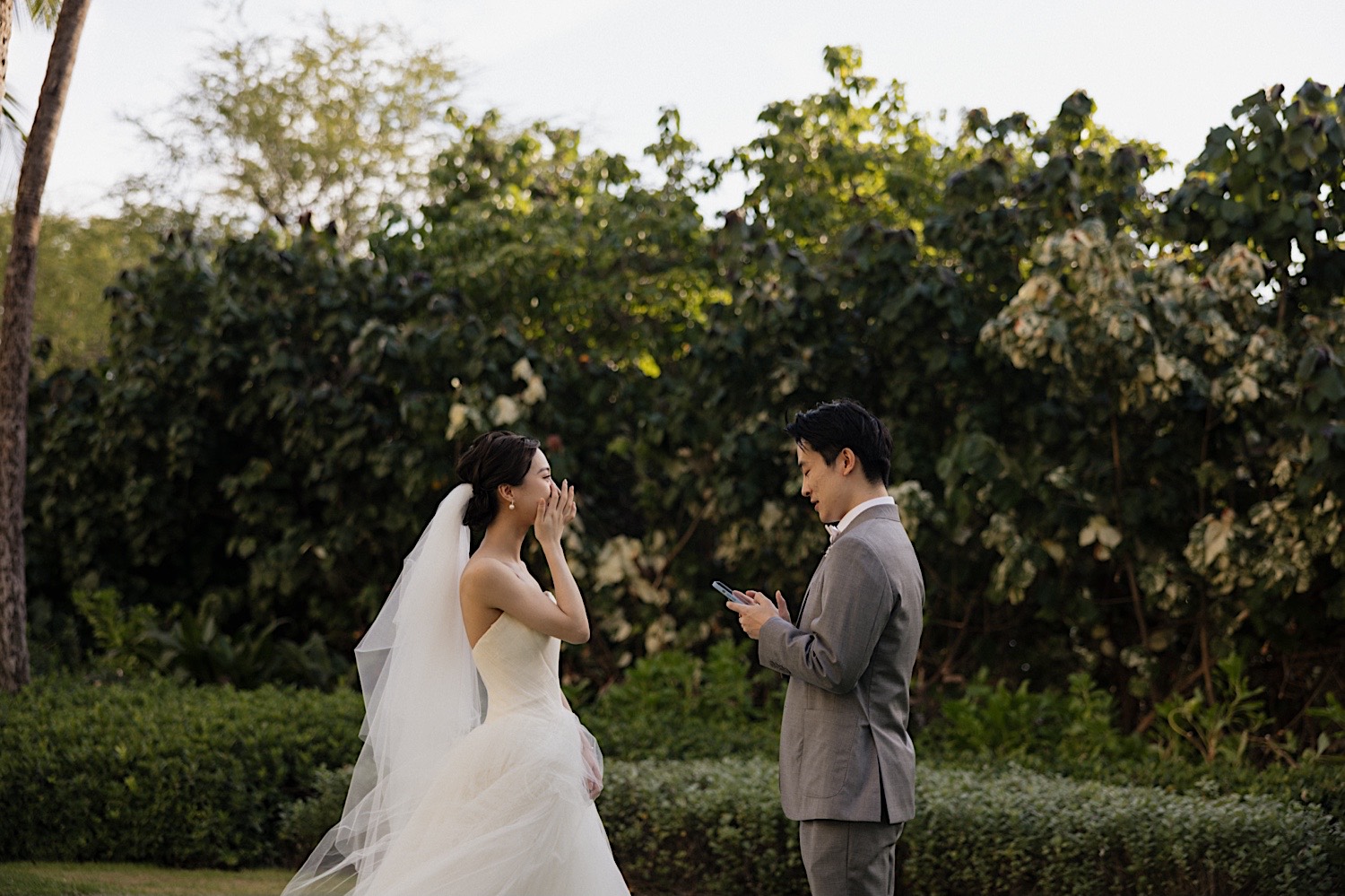 Sunset Elopement at the Four Seasons Oahu | Jiaye + Shuxiao - Mersadi Olson Wedding Photography